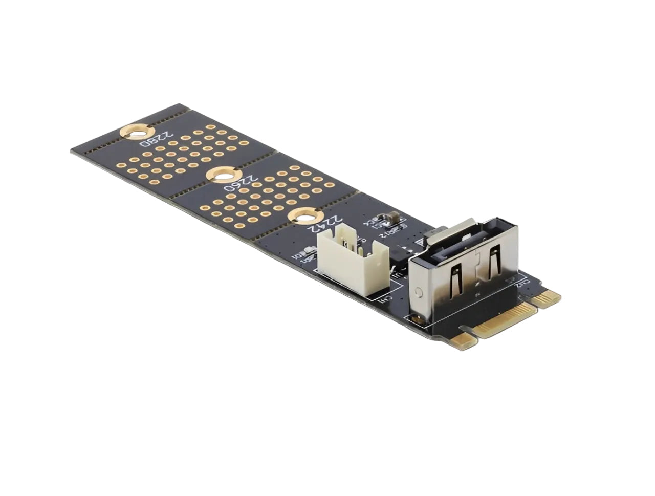 ממיר Delock מחיבור SATA 7 pin לממשק M.2 Key B SATA